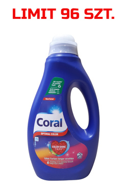 $Coral 20 prań płyn do pr. 1l Optimal Color | Żele i płyny do prania ...