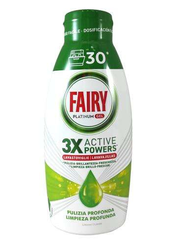 Fairy 30 myć żel Platinum do zmyw. 600ml Limone | Do zmywarek | RIVOS