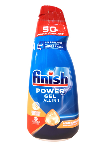 Finish 50 myć żel All-in-One 1l Anti-odor | Do zmywarek | RIVOS